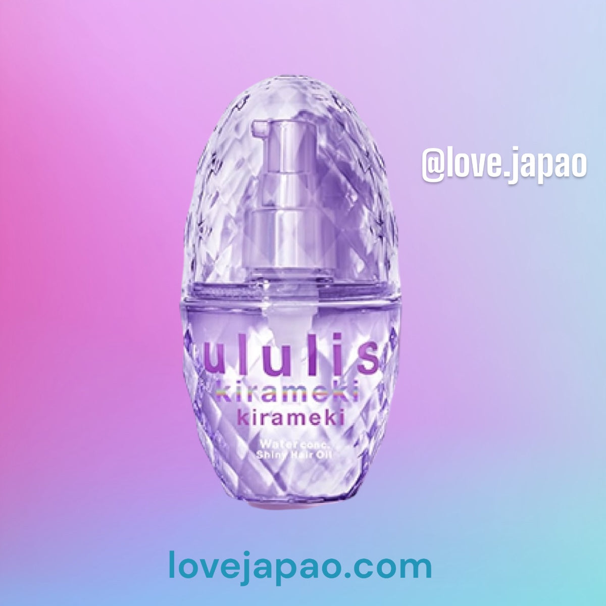 ululis Ullis Water Conch Shiny Hair Oil, óleo (100 ml) – LoveJapao